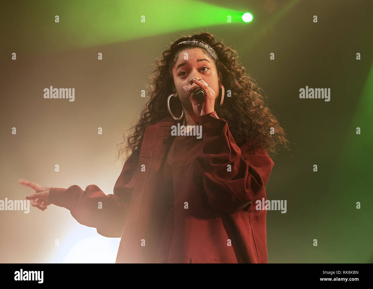 Ella Mai performing at Manchester O2 Ritz Featuring: Ella Mai Where ...