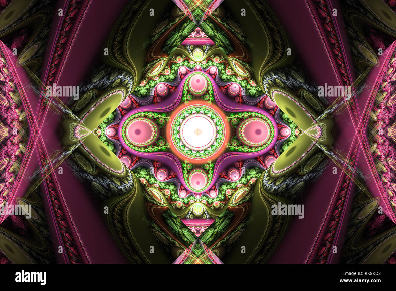Animated Geometric fractal shape can illustrate daydreaming imagination ...
