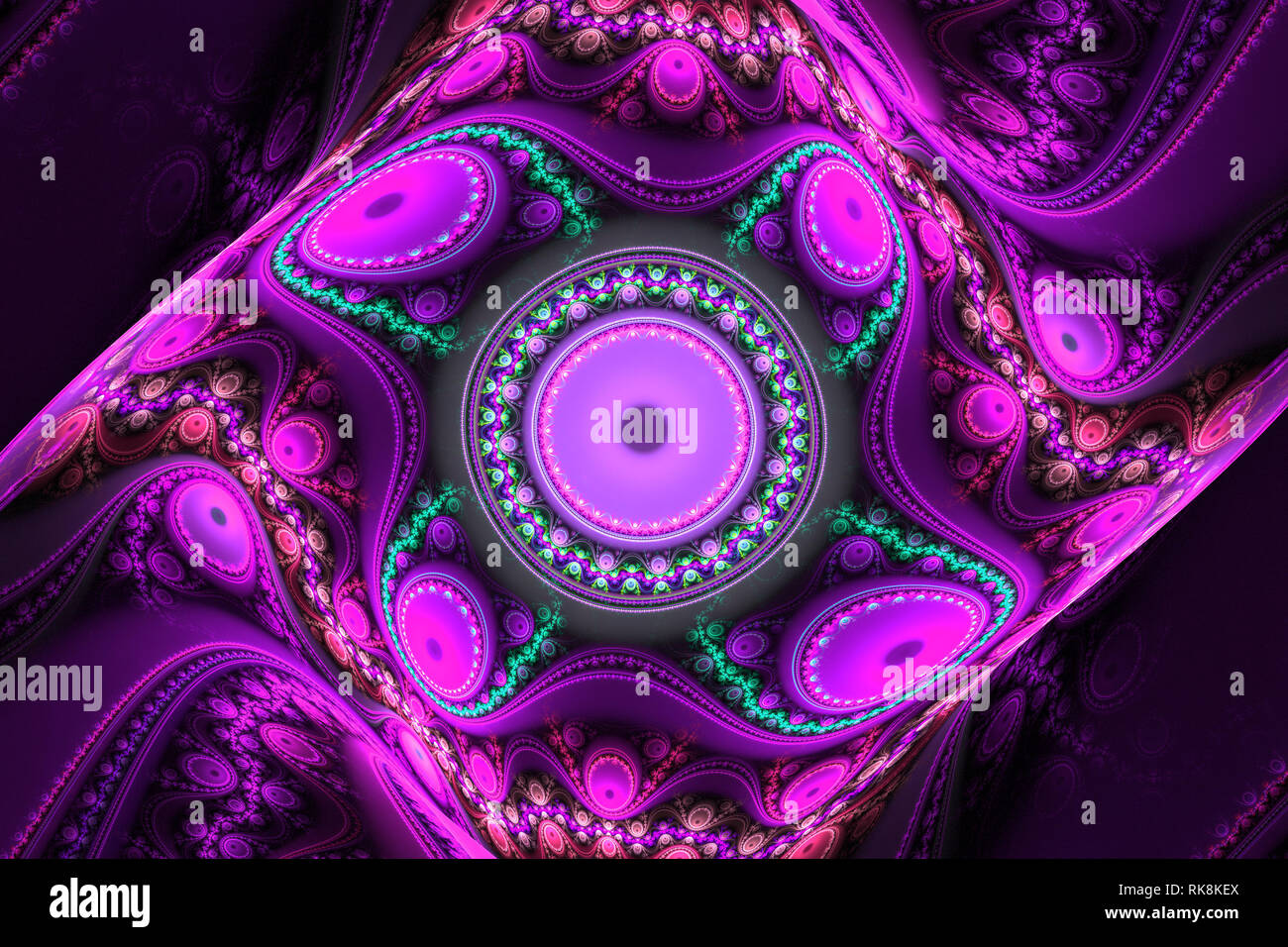 Animated Geometric fractal shape can illustrate daydreaming imagination ...