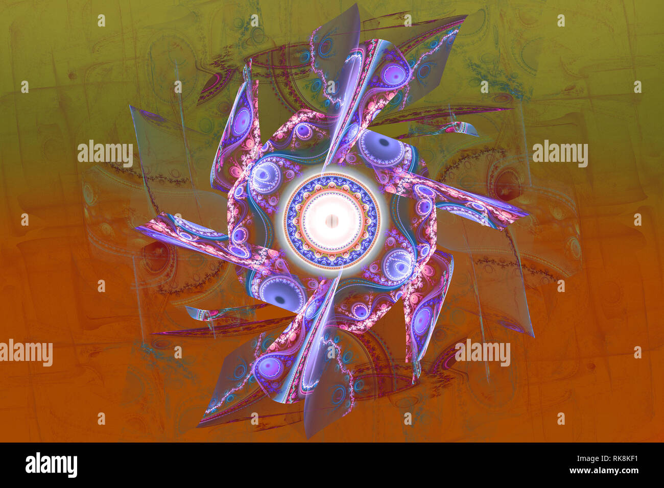 Animated Geometric fractal shape can illustrate daydreaming imagination ...