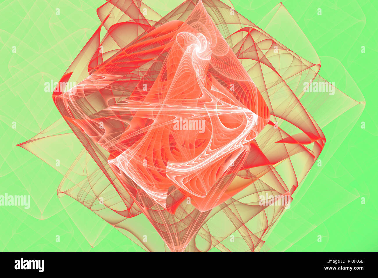 Animated Geometric fractal shape can illustrate daydreaming imagination ...