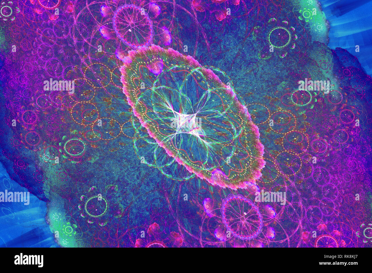 Animated Geometric fractal shape can illustrate daydreaming imagination ...