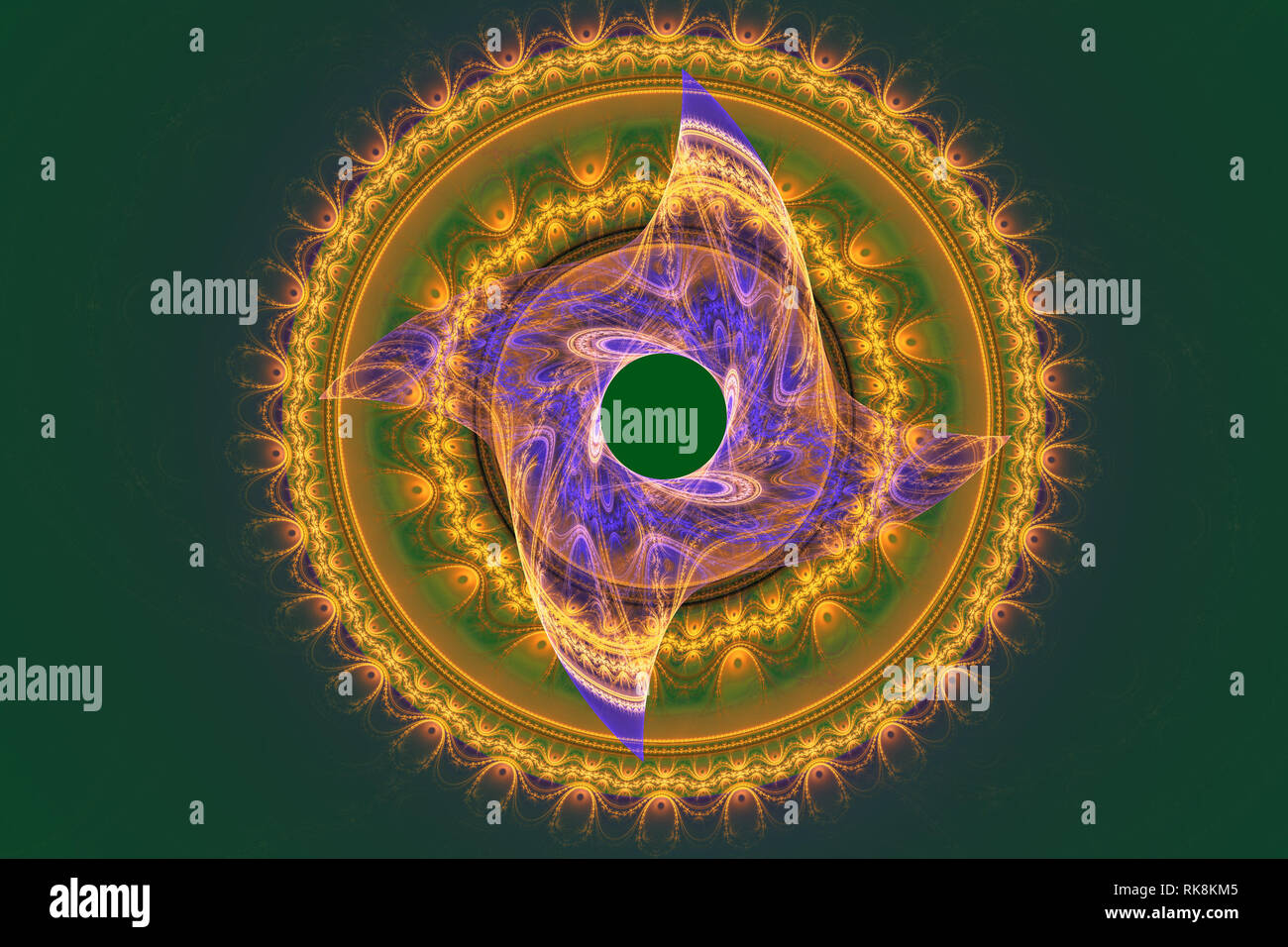 Animated Geometric fractal shape can illustrate daydreaming imagination ...