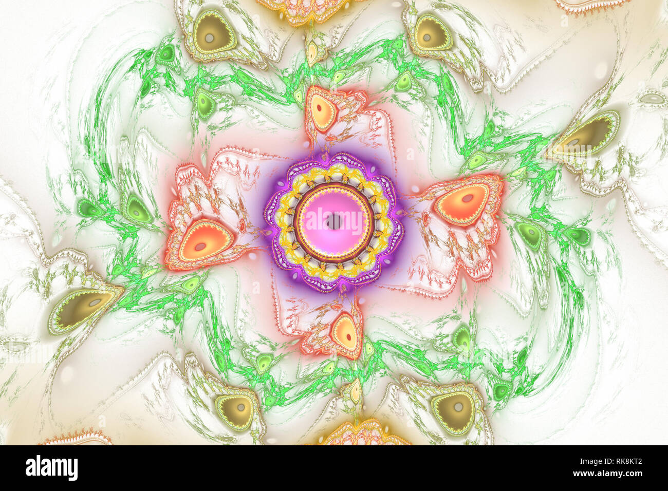 Animated Geometric fractal shape can illustrate daydreaming imagination ...