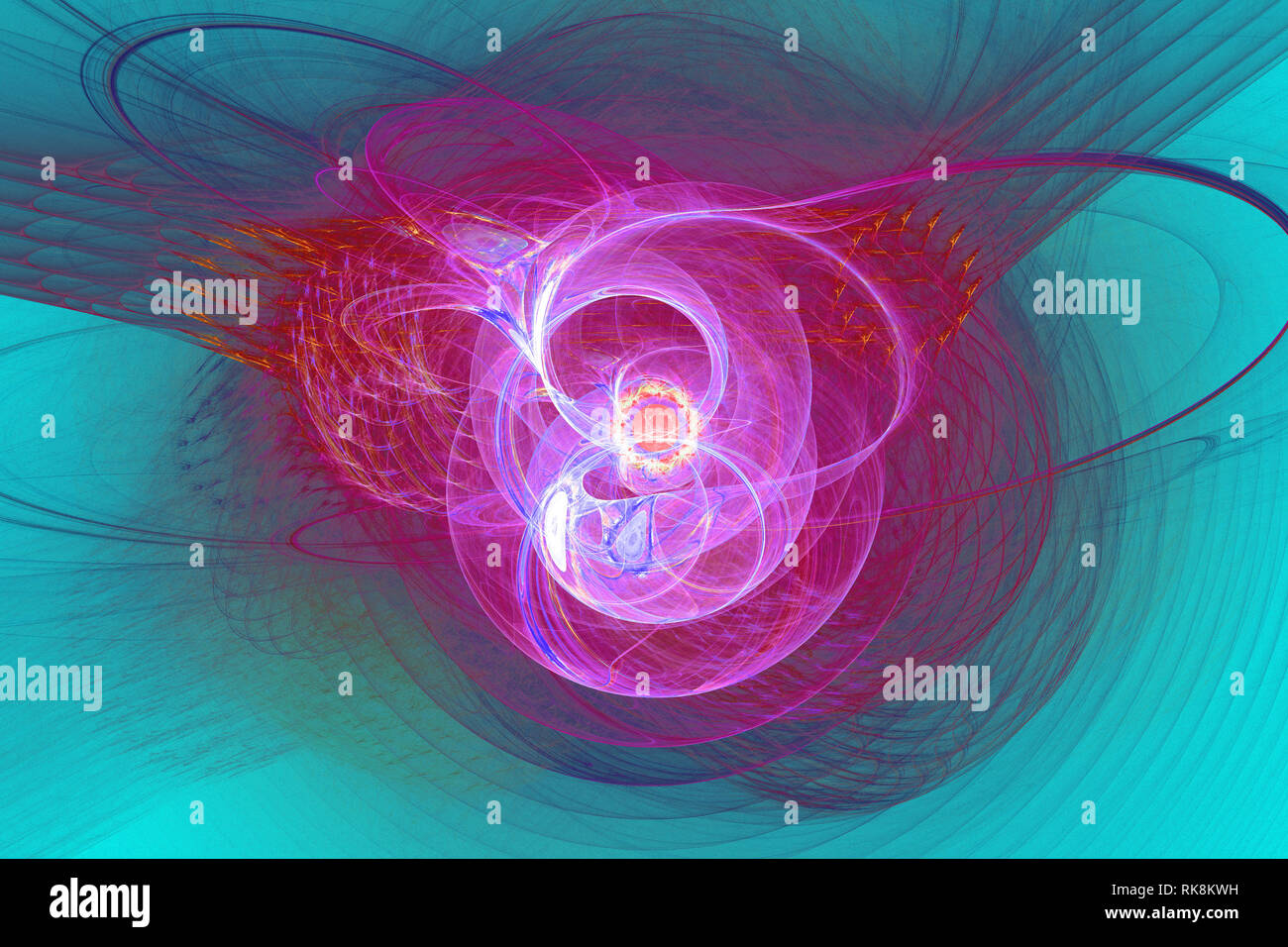 Animated Geometric fractal shape can illustrate daydreaming imagination ...