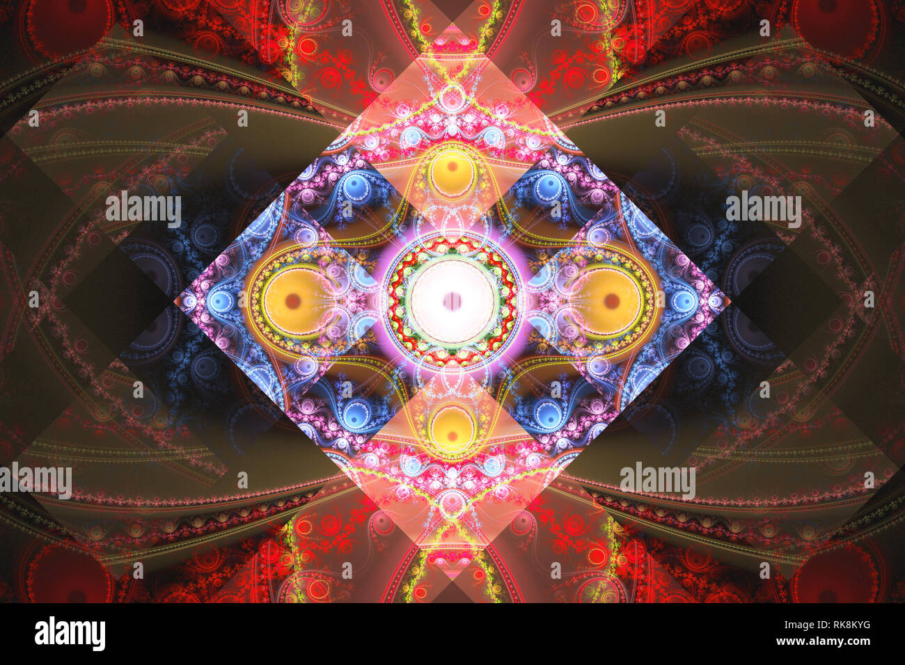 Animated Geometric fractal shape can illustrate daydreaming imagination ...