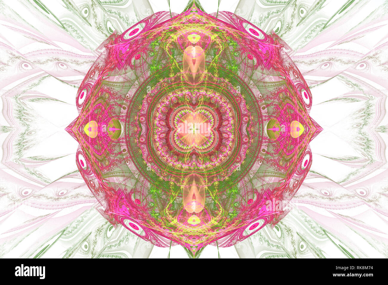 Animated Geometric fractal shape can illustrate daydreaming imagination ...