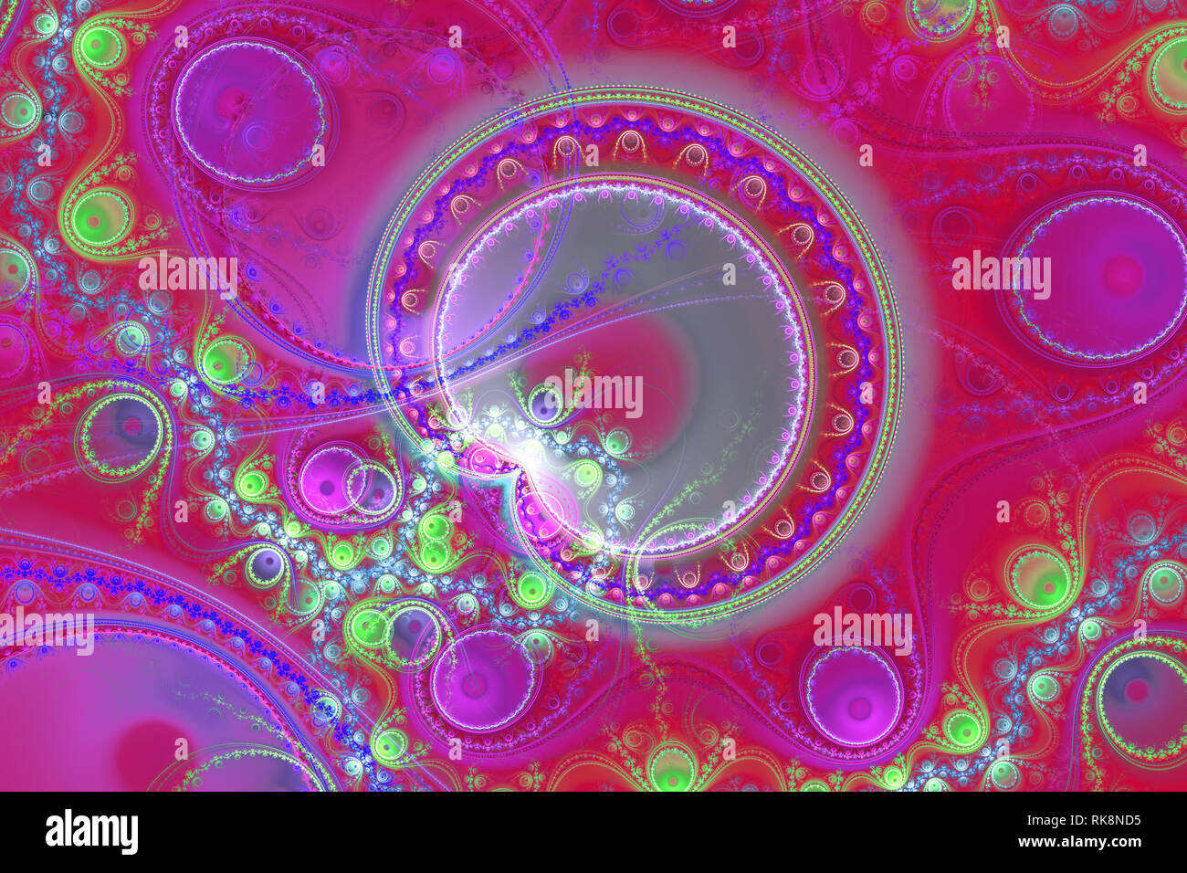 Animated Geometric fractal shape can illustrate daydreaming imagination ...