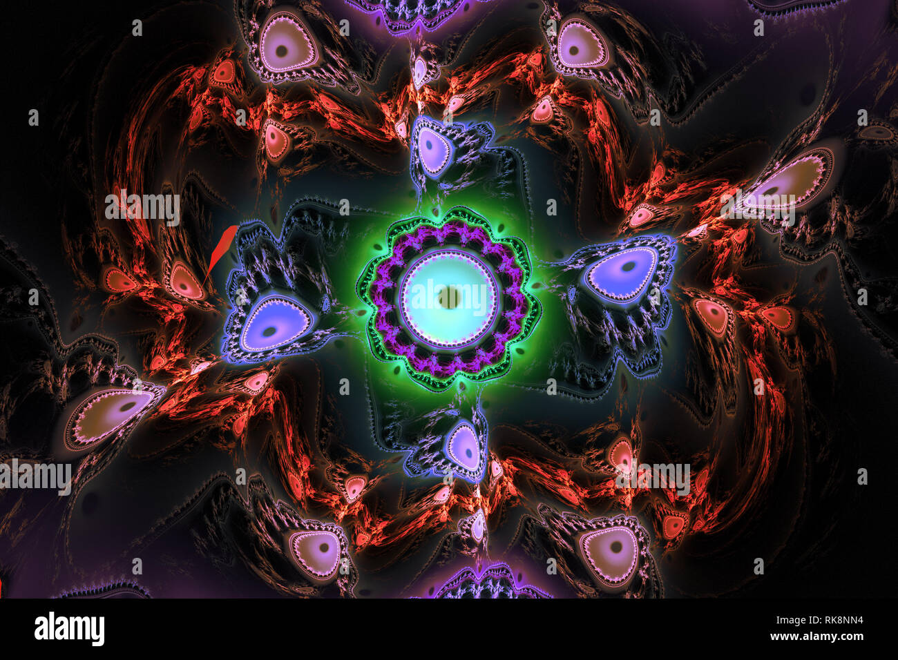 Animated Geometric fractal shape can illustrate daydreaming imagination ...