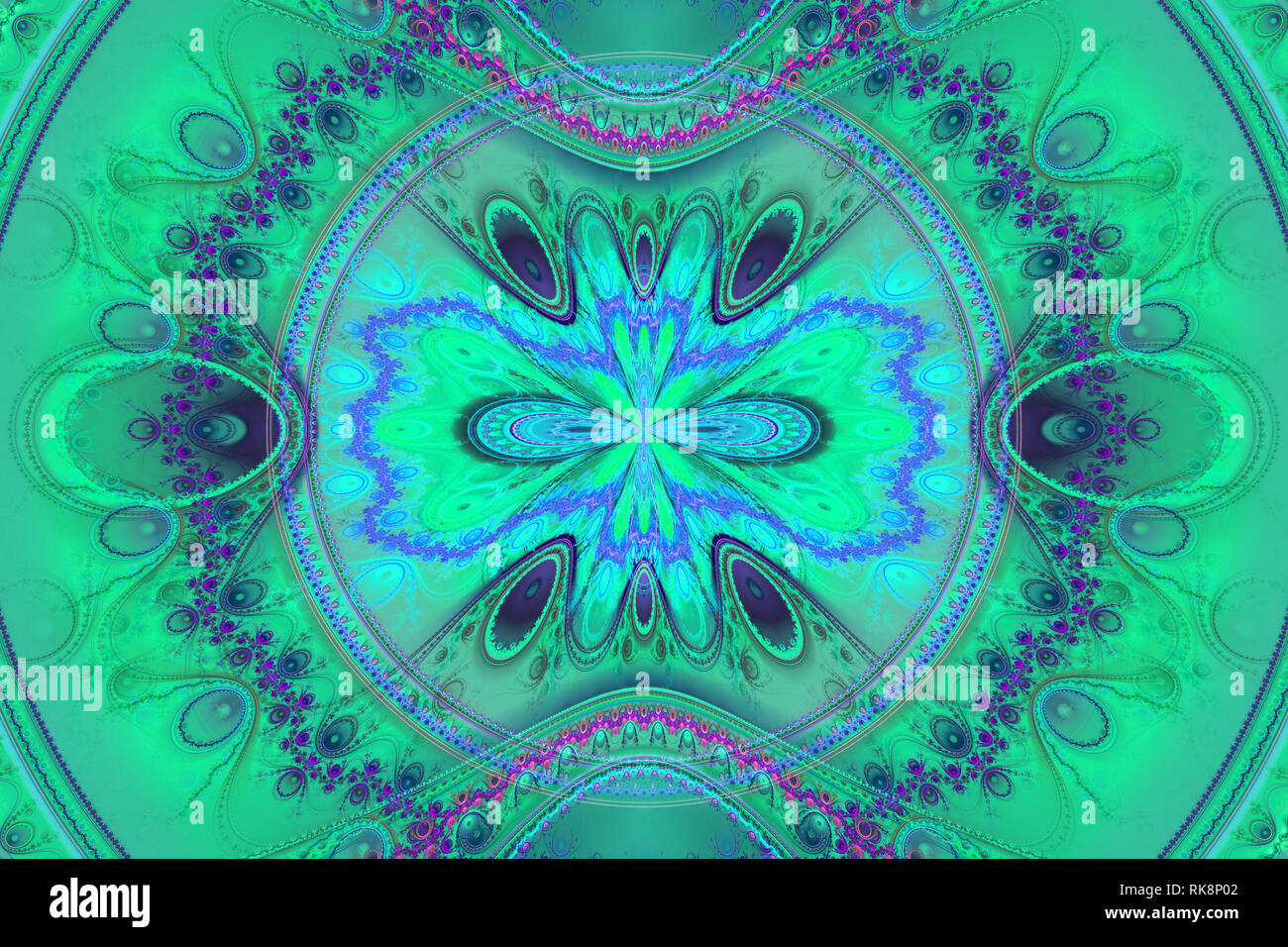 Animated Geometric fractal shape can illustrate daydreaming imagination ...