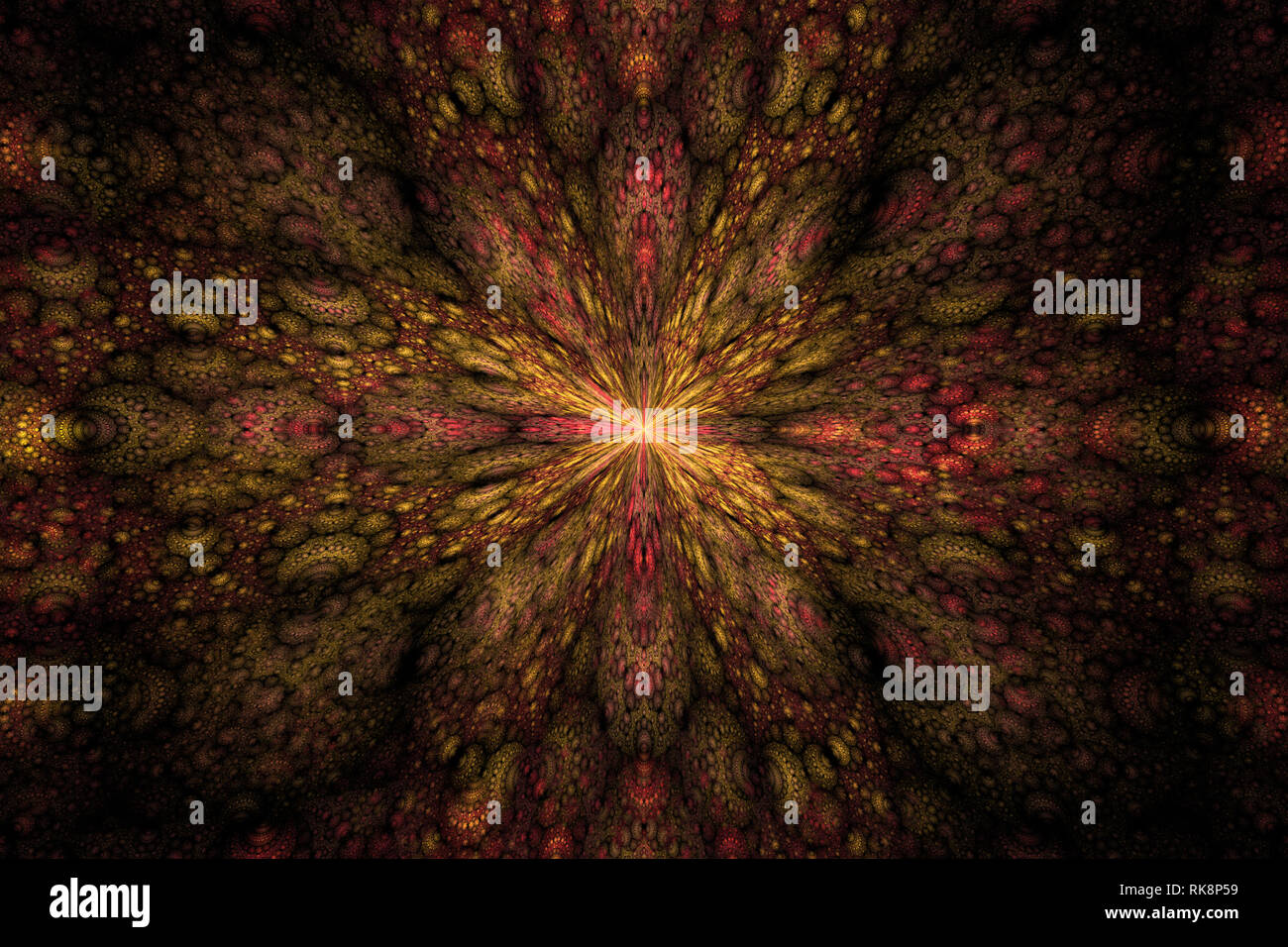 Animated Geometric fractal shape can illustrate daydreaming imagination ...