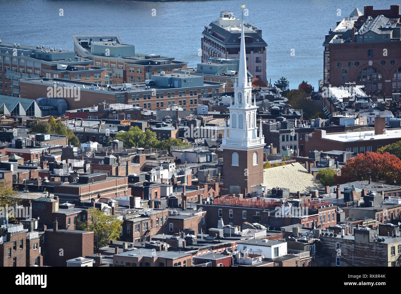 The Old North Church along Boston's historic Freedom Trail, North End, Boston, Massachusetts ...