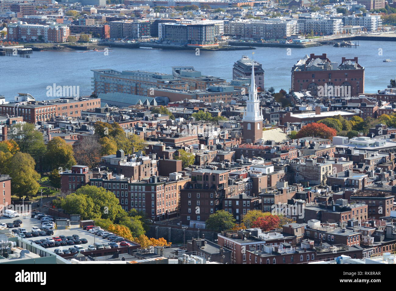 The Old North Church along Boston's historic Freedom Trail, North End ...
