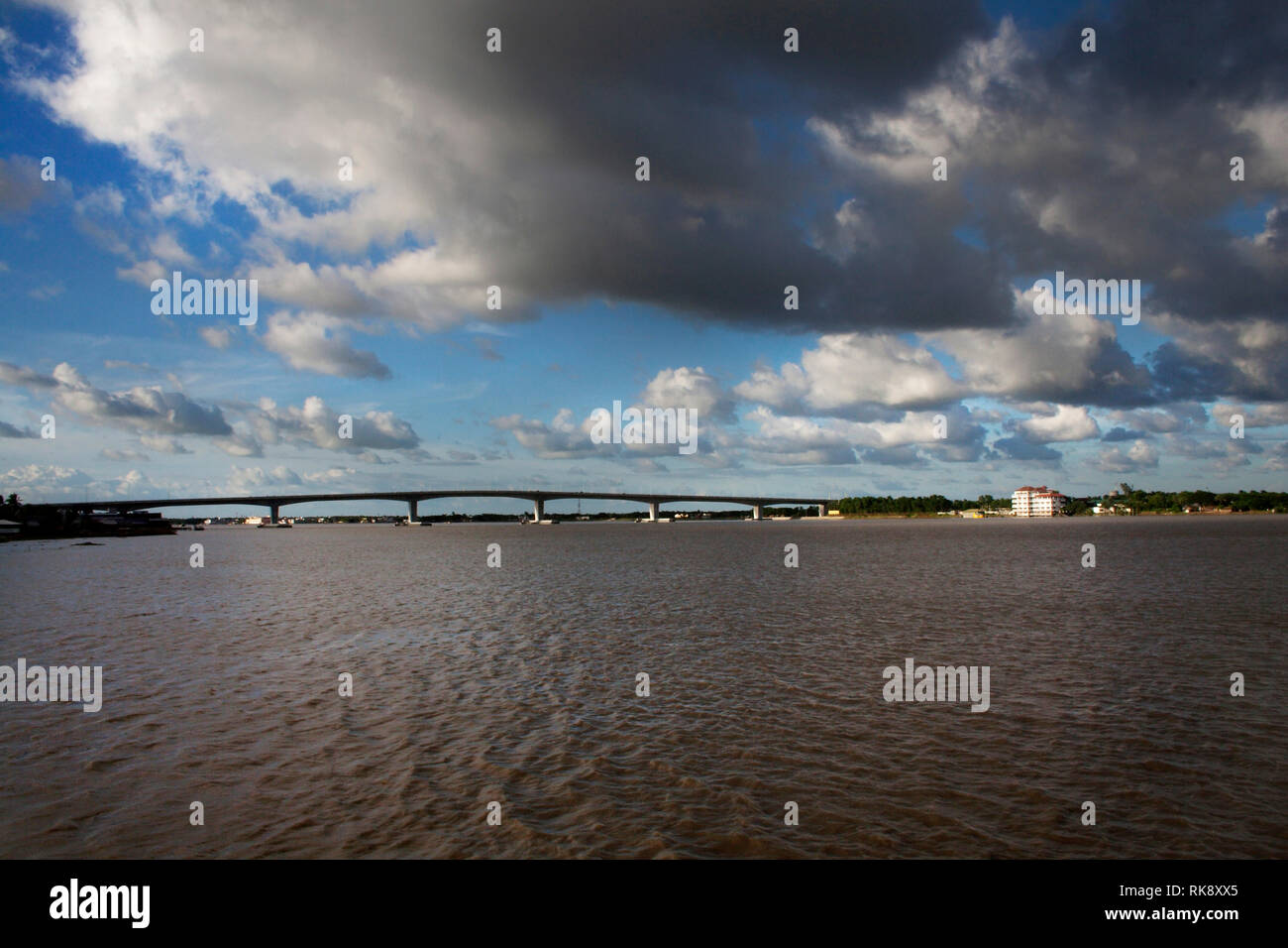 Khan Jahan Ali Bridge also known as Rupsha Bridge over the Rupsha River ...