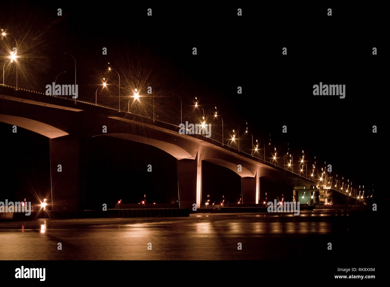 Khan Jahan Ali Bridge also known as Rupsha Bridge over the Rupsha River ...