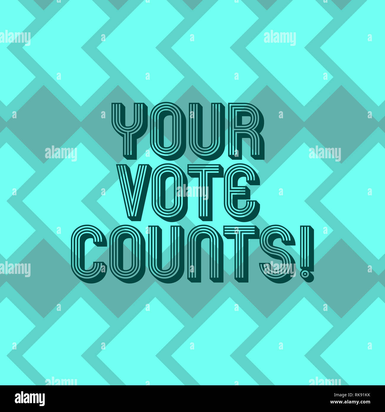 Writing note showing Your Vote Counts. Business photo showcasing Make ...