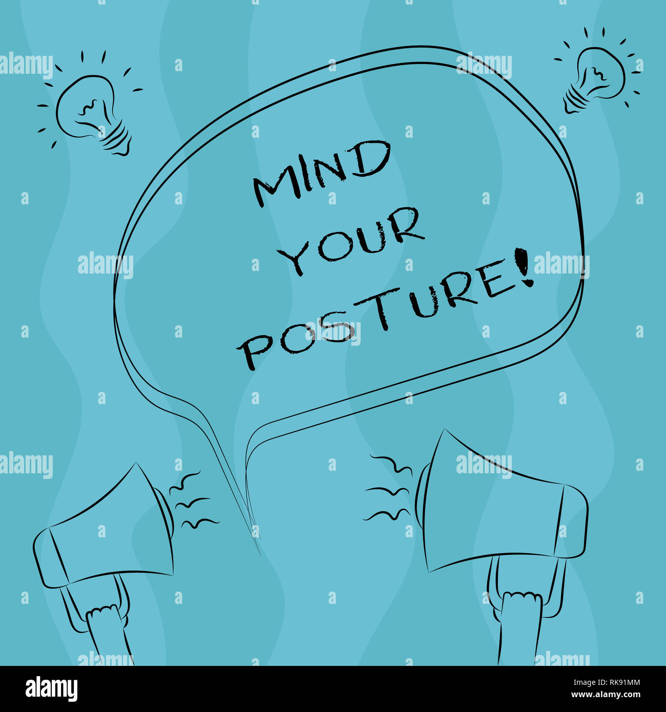 Conceptual hand writing showing Mind Your Posture. Business photo ...