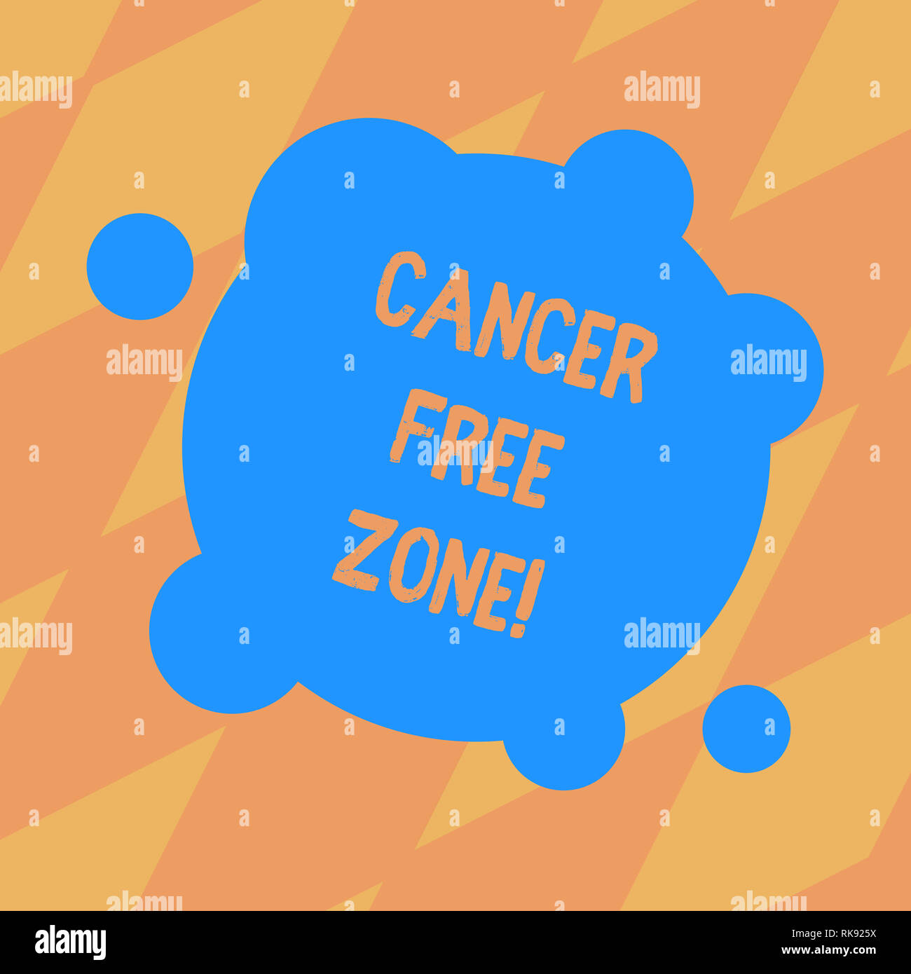 Text sign showing Cancer Free Zone. Conceptual photo club for educating ...