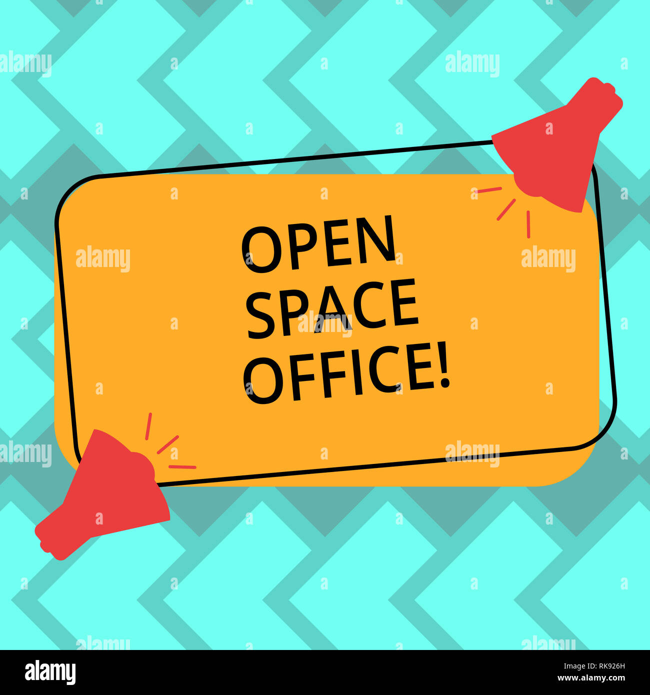 Text sign showing Open Space Office. Conceptual photo minimizes use of ...