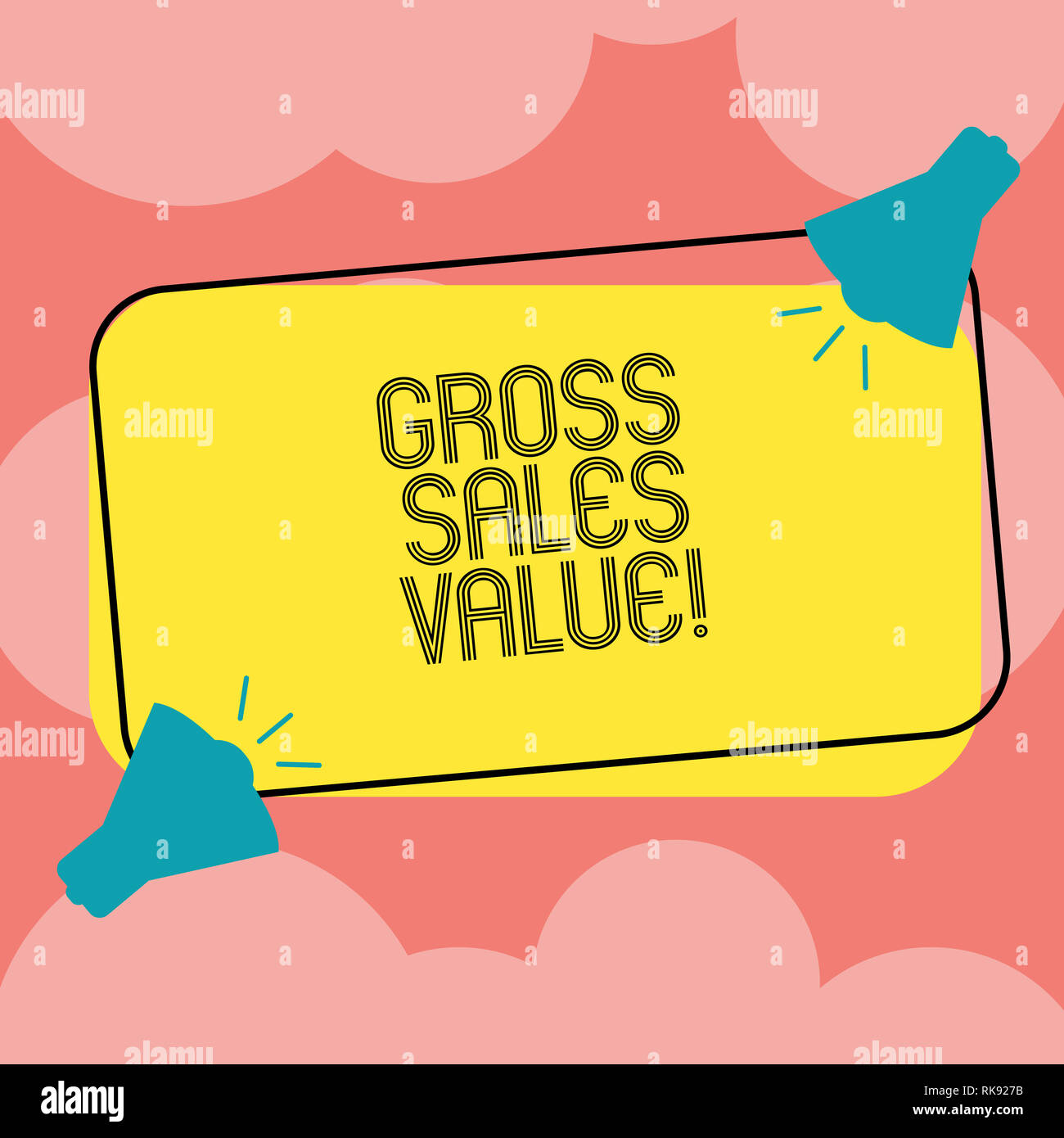 Writing note showing Gross Sales Value. Business photo showcasing total ...