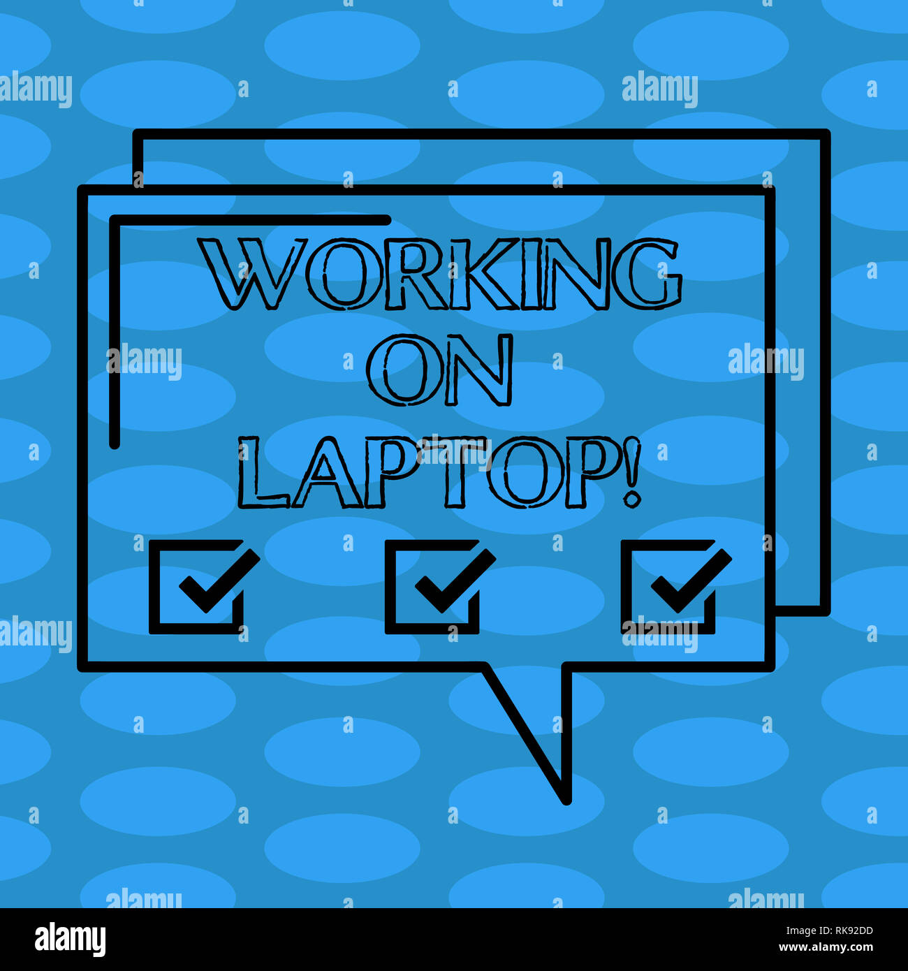 Word writing text Working On Laptop. Business concept for getting job ...