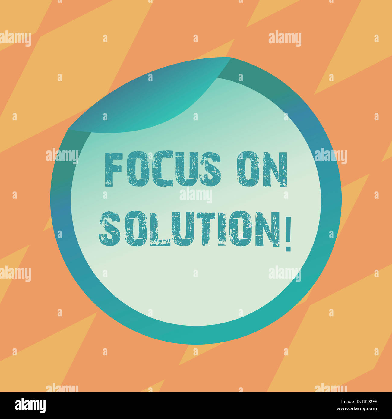 Text sign showing Focus On Solution. Conceptual photo powerful ...