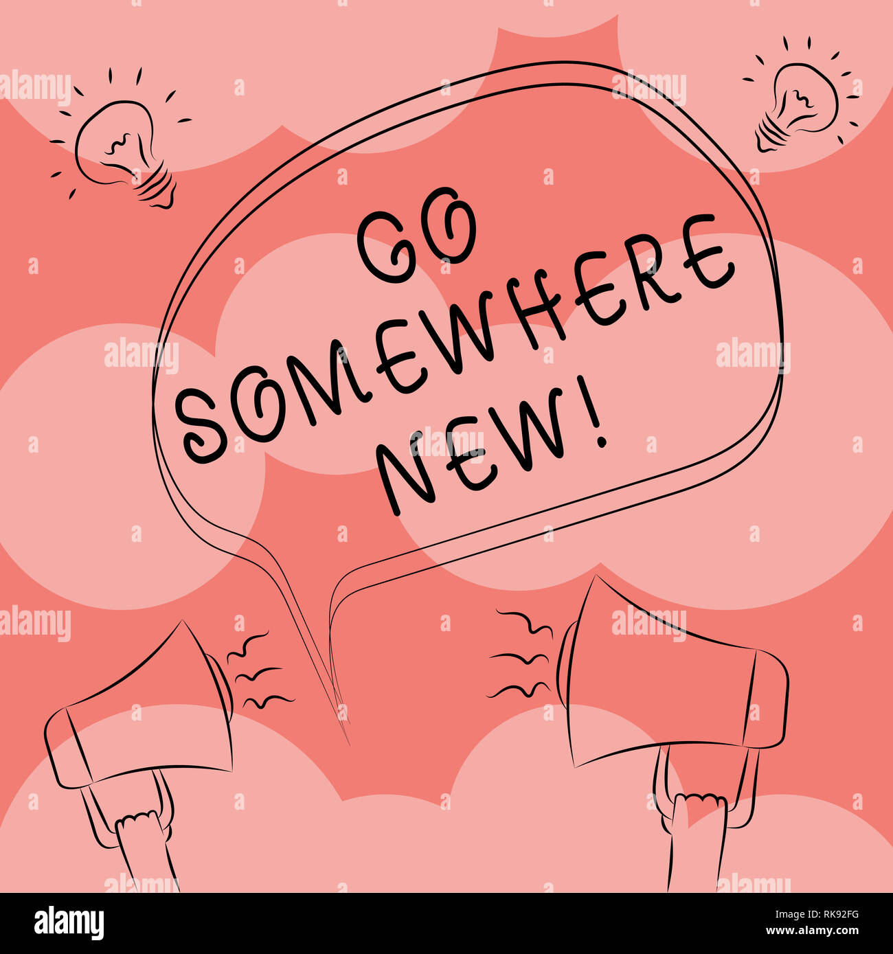 Writing note showing Go Somewhere New. Business photo showcasing ...