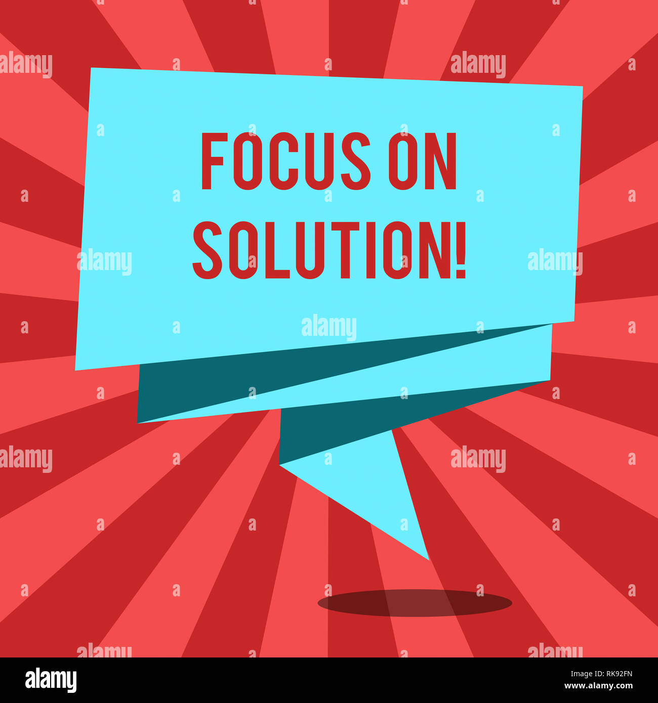 Conceptual hand writing showing Focus On Solution. Business photo text powerful practical way to ...