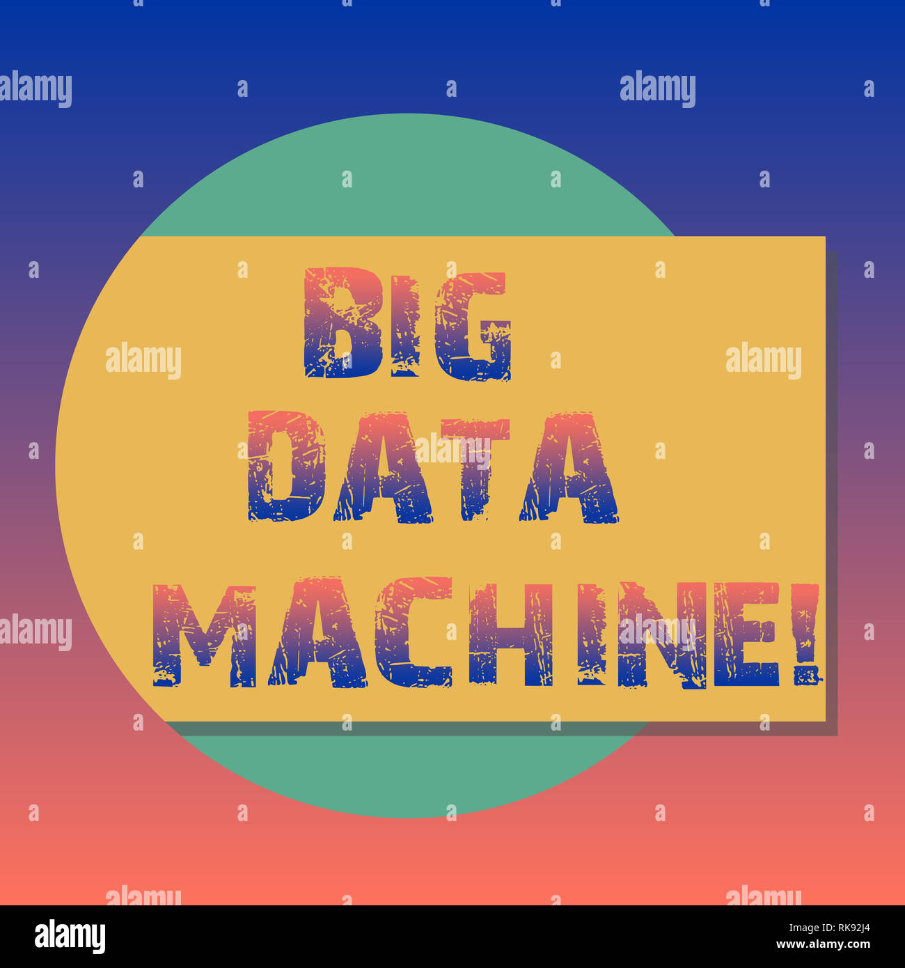 Handwriting text Big Data Machine. Concept meaning describes any ...