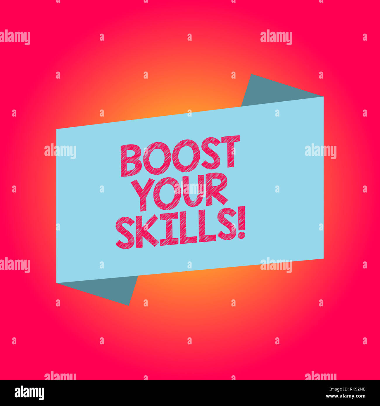 Handwriting text writing Boost Your Skills. Concept meaning Improve ...