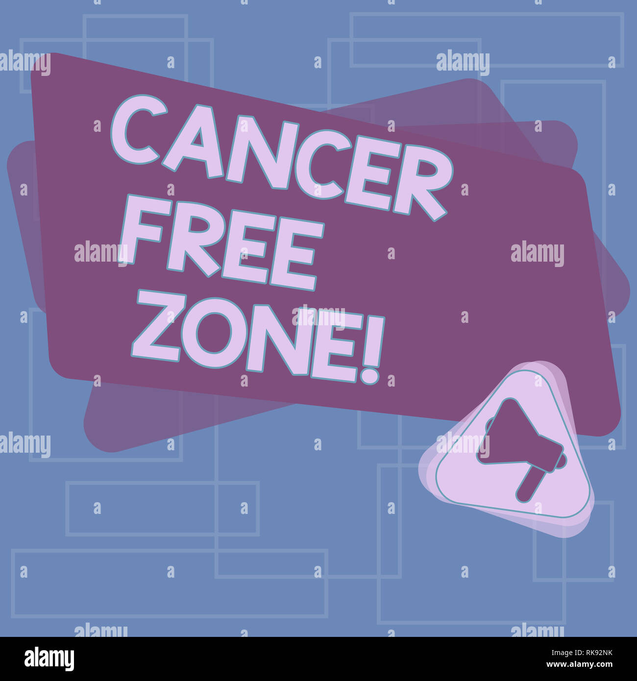 Text sign showing Cancer Free Zone. Conceptual photo club for educating ...