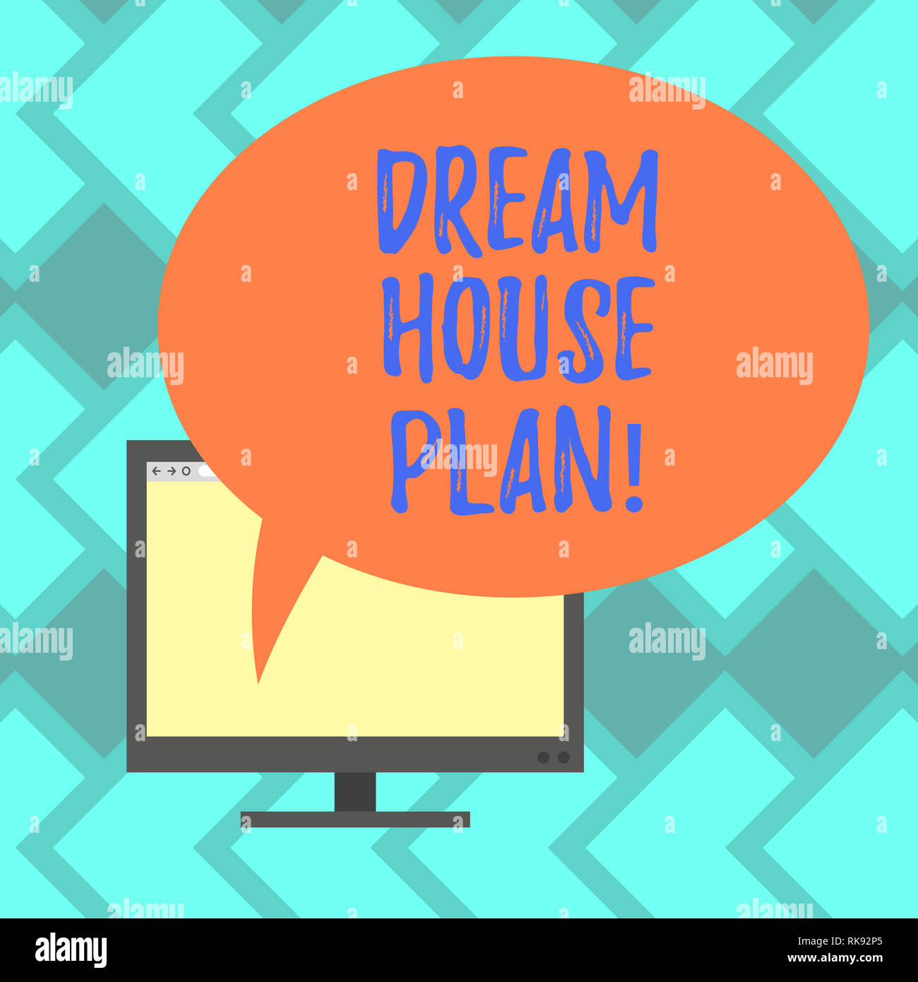 Text sign showing Dream House Plan. Conceptual photo construction ...