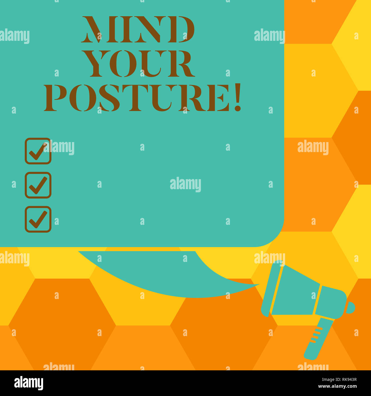 Handwriting text writing Mind Your Posture. Concept meaning placing ...