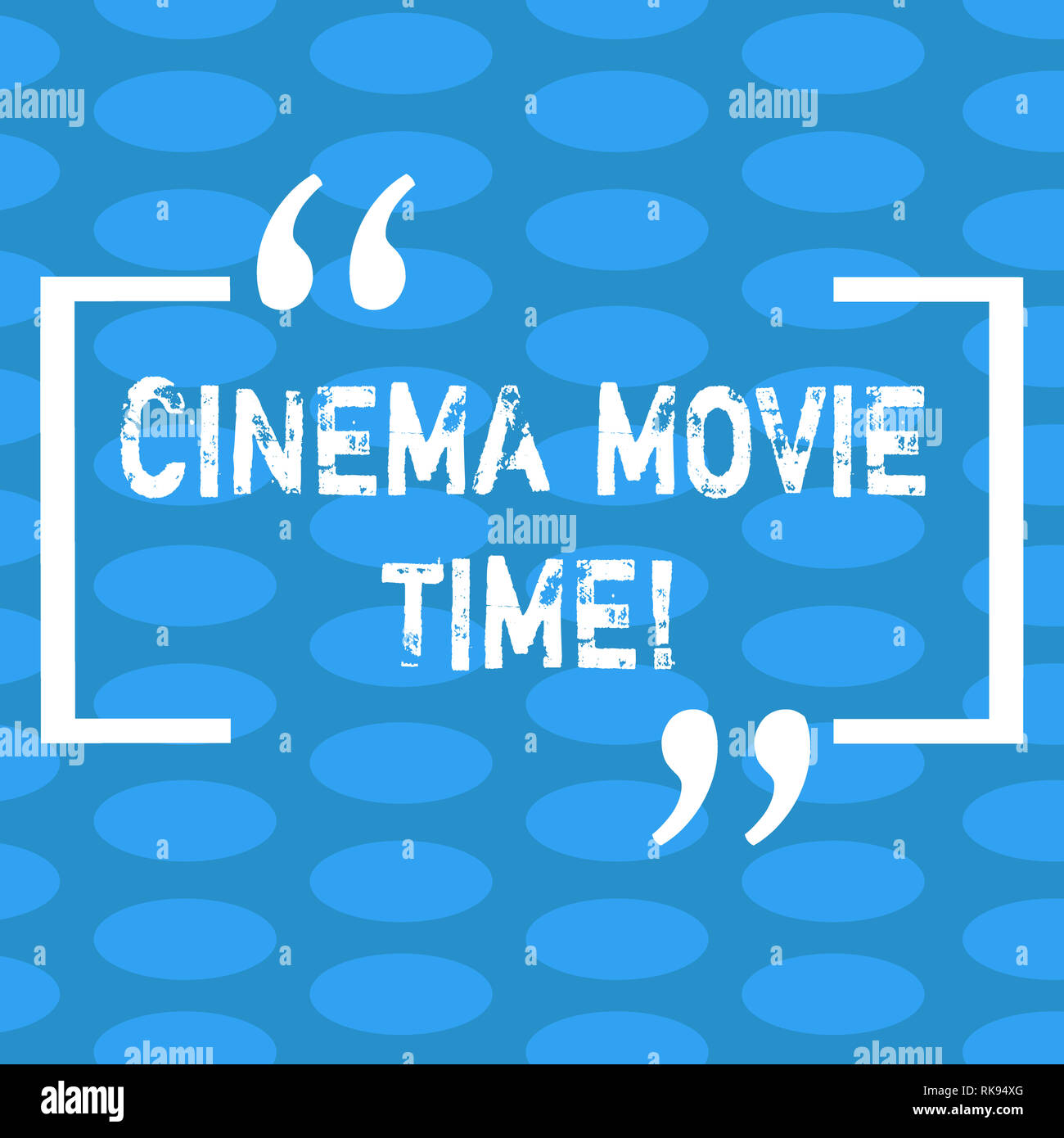 Handwriting text Cinema Movie Time. Concept meaning which entertainment ...
