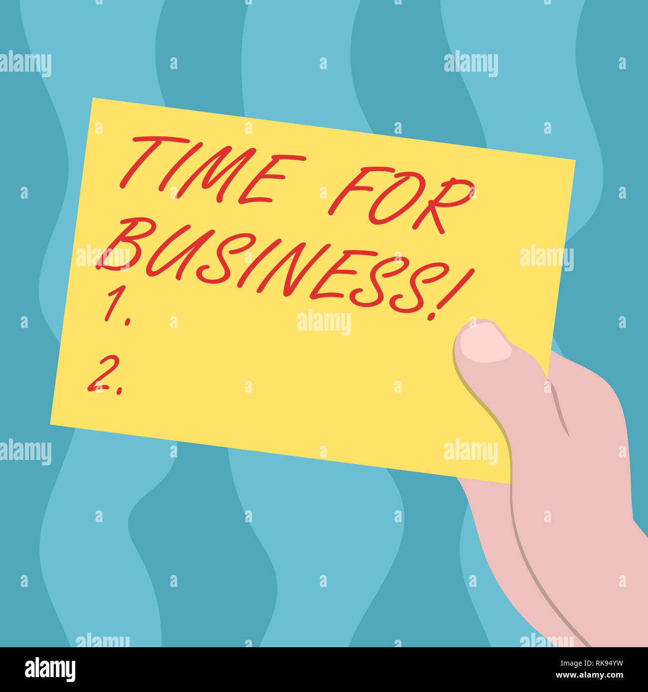 Conceptual hand writing showing Time For Business. Business photo text ...