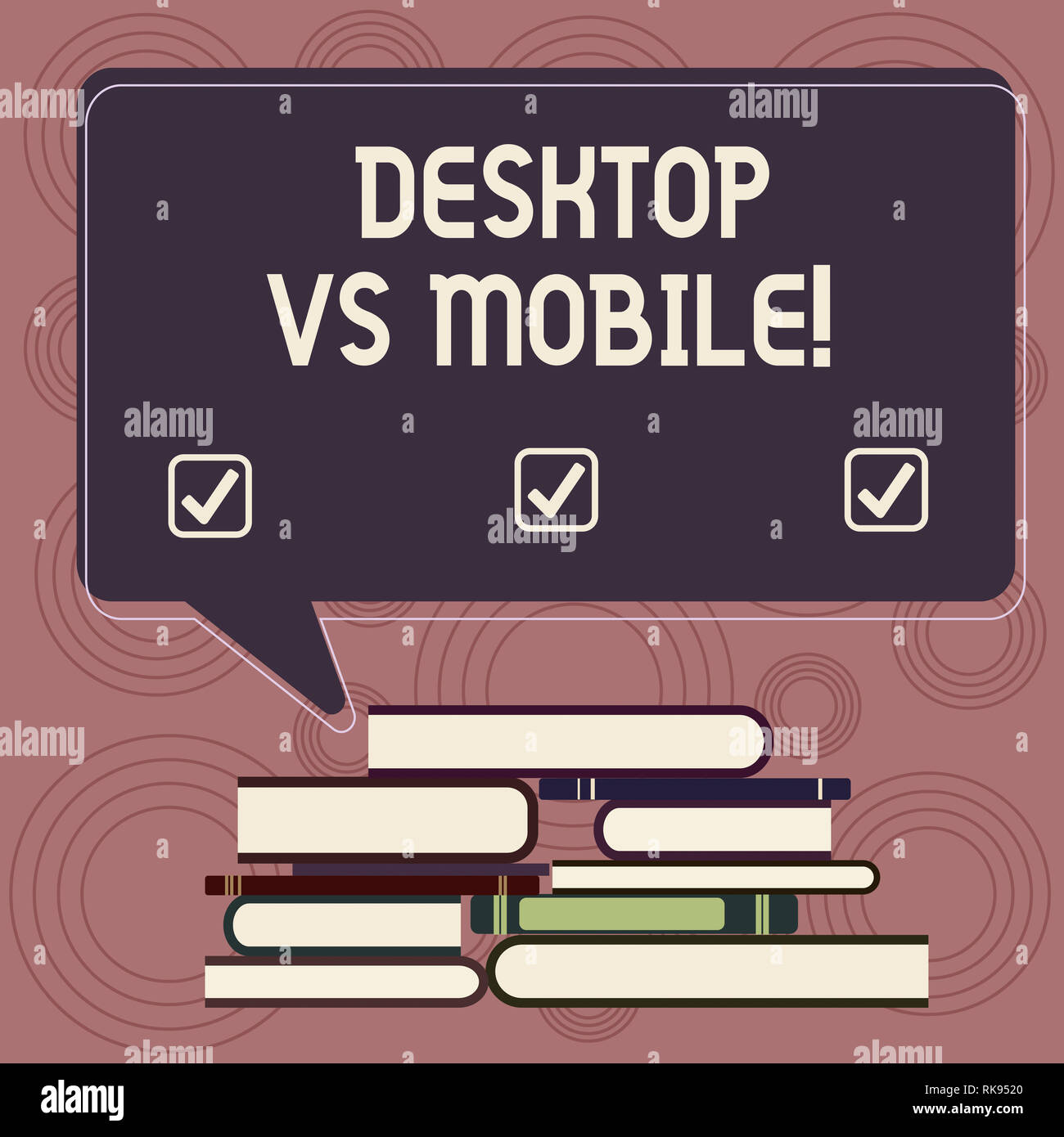Writing note showing Desktop Vs Mobile. Business photo showcasing ...