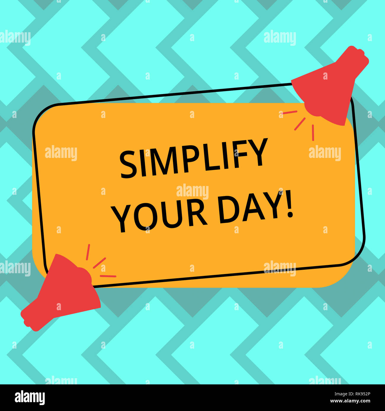 Text sign showing Simplify Your Day. Conceptual photo make simple or ...