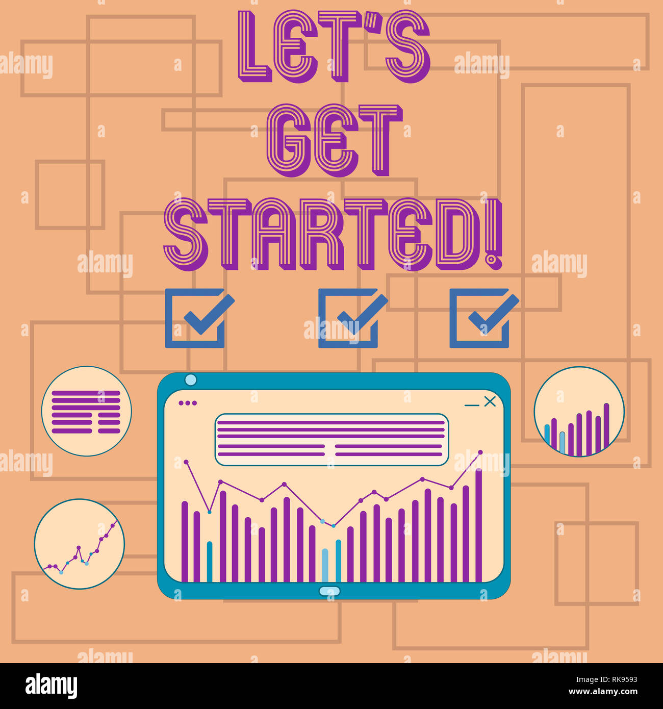 Text sign showing Let S Get Started. Conceptual photo asking ...