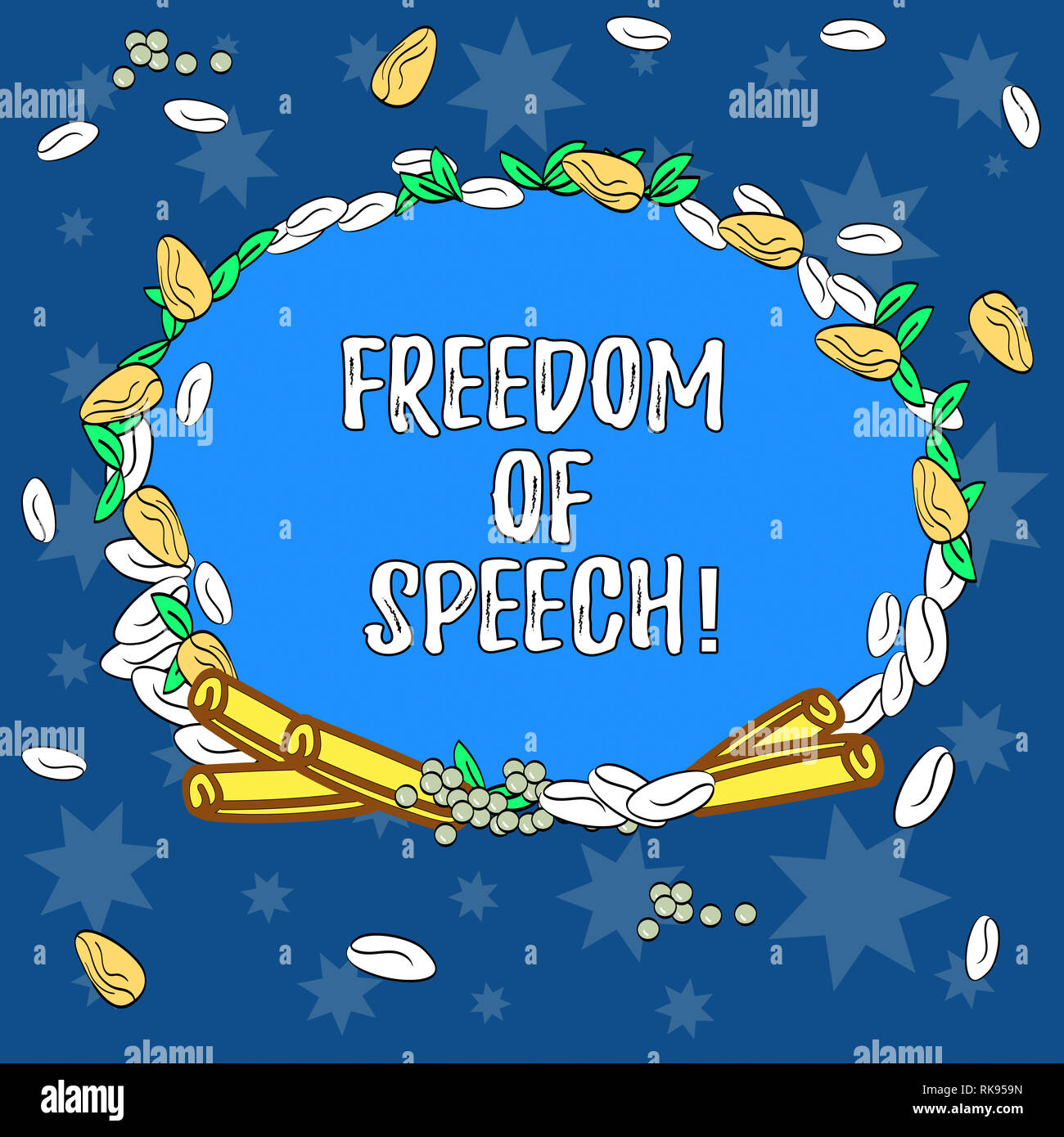 Text sign showing Freedom Of Speech. Conceptual photo power or right to ...