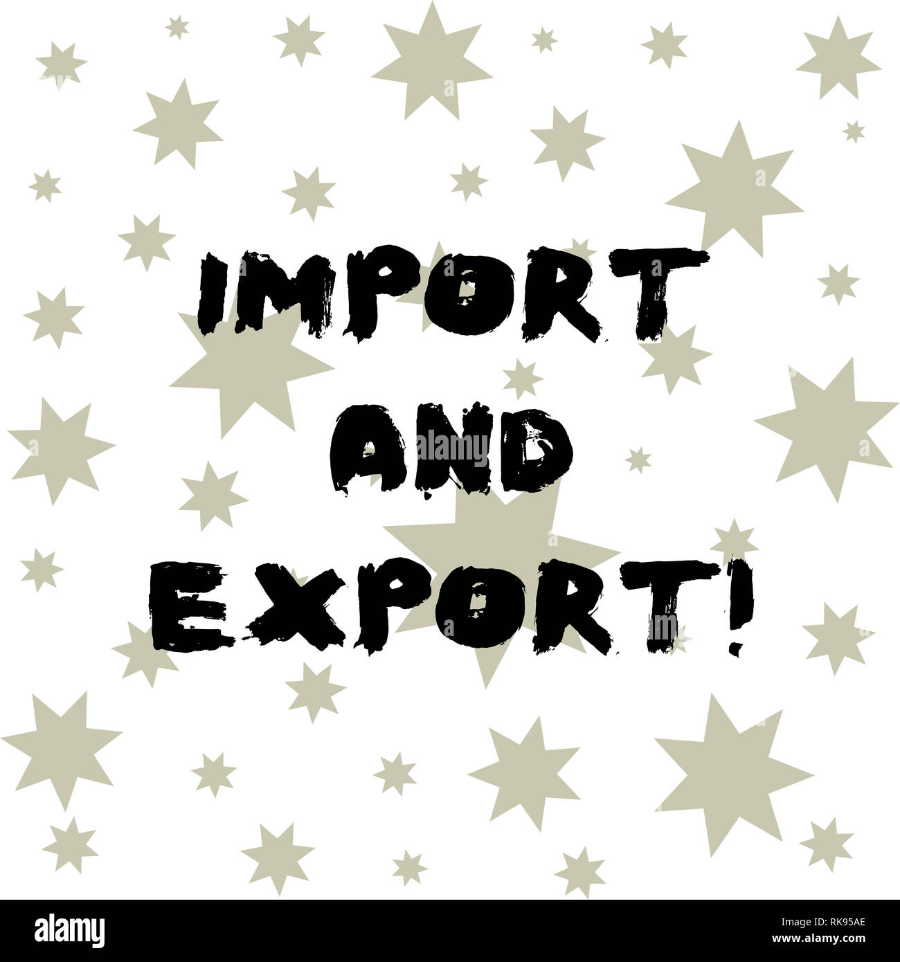 Word writing text Import And Export. Business concept for bring goods ...