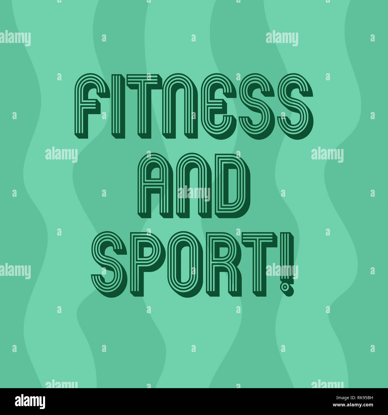 Handwriting text writing Fitness And Sport. Concept meaning condition ...