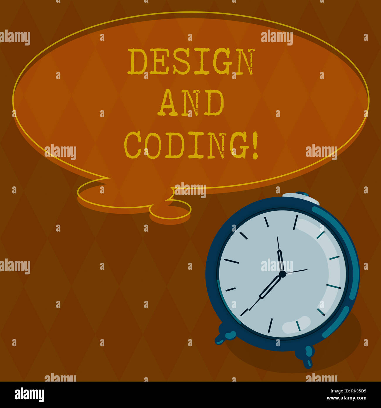 Handwriting text writing Design And Coding. Concept meaning tool that ...