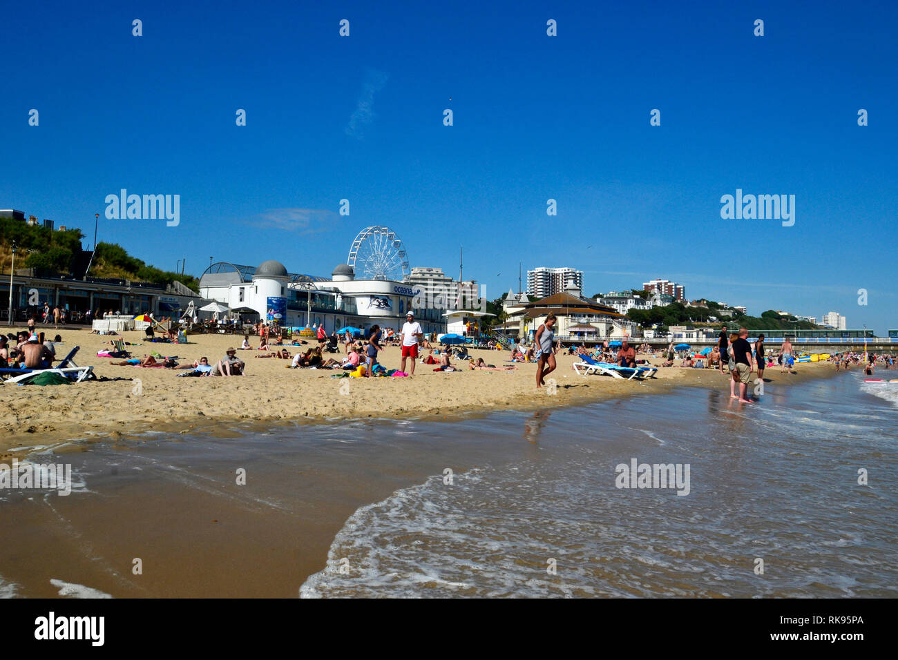 Heatwave uk beach bournemouth hi-res stock photography and images - Alamy