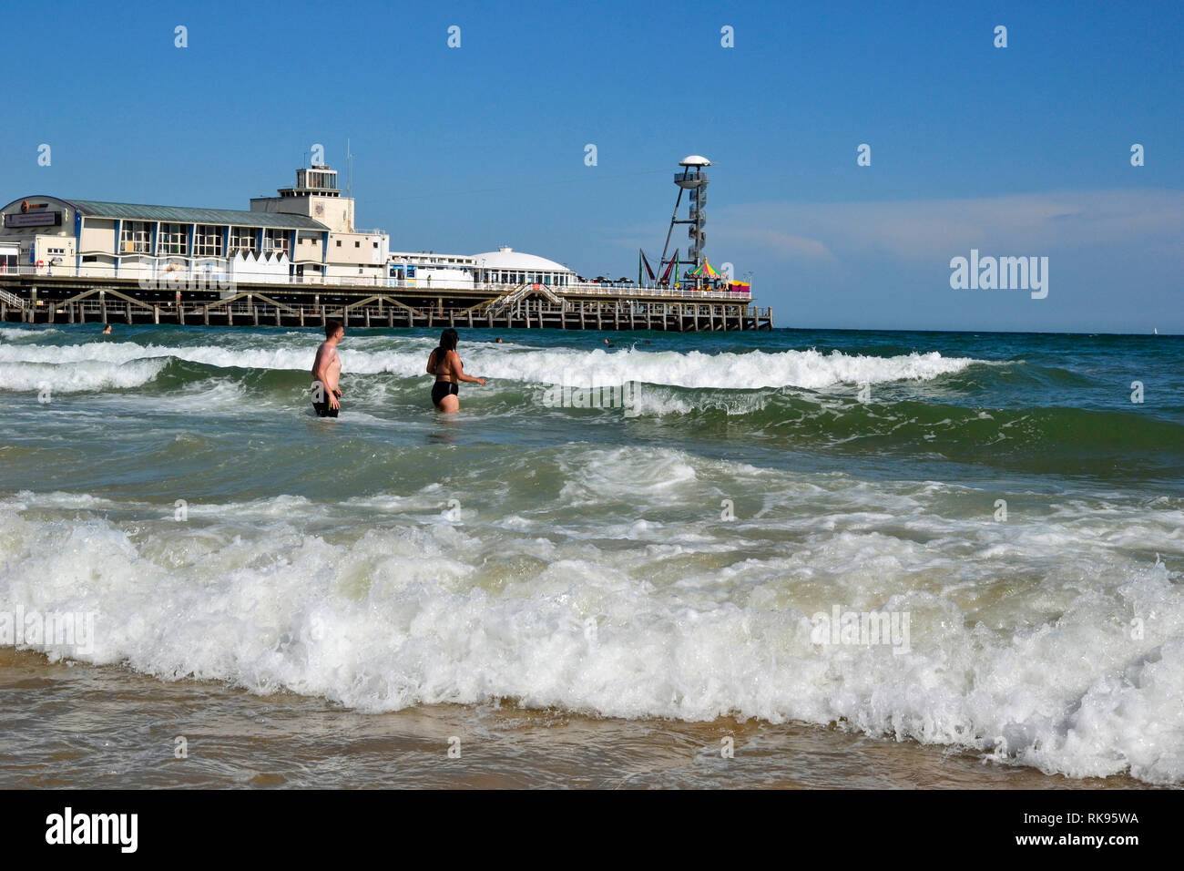 Bournemouth Sea People High Resolution Stock Photography and Images - Alamy