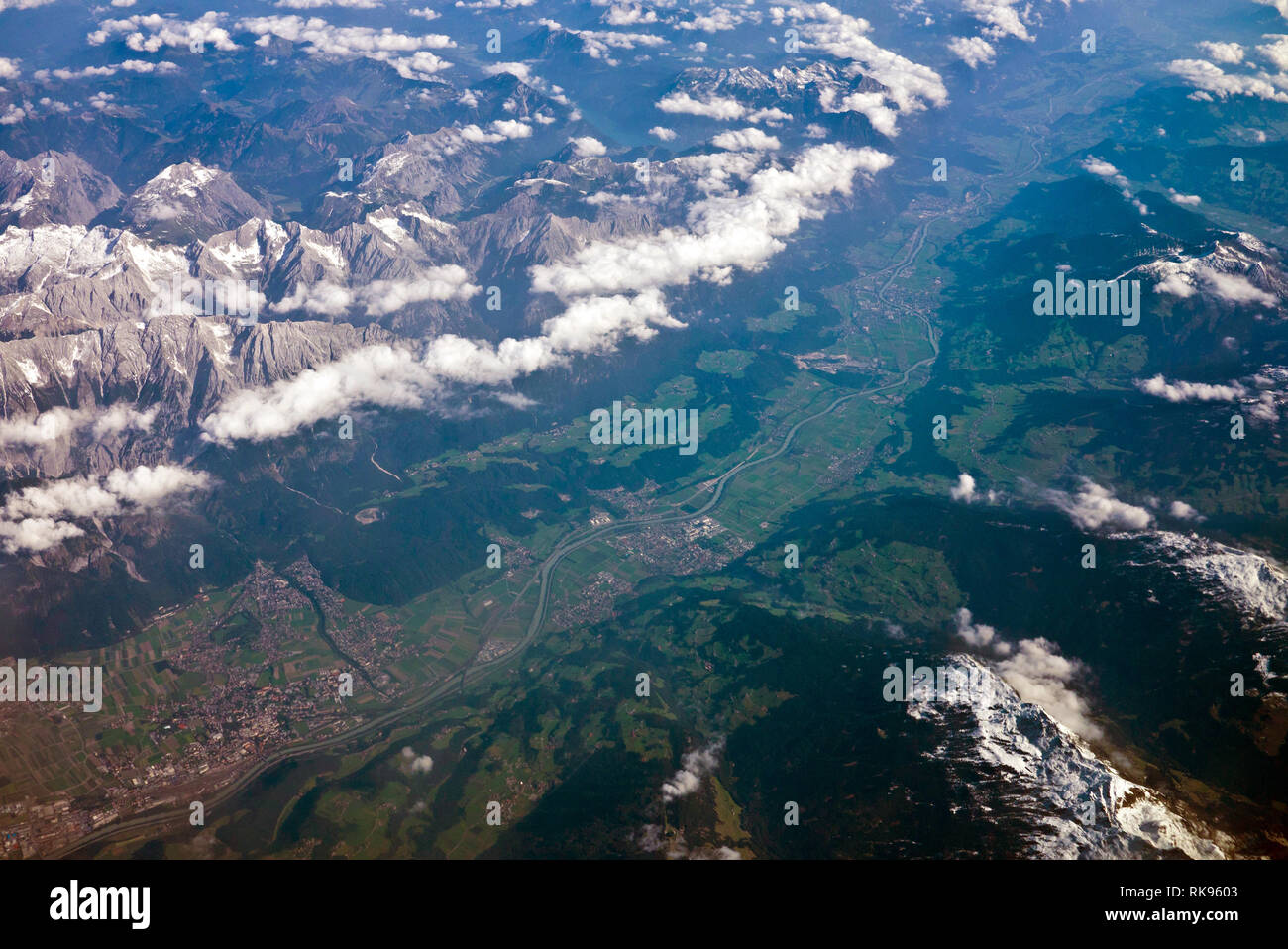 Aerial view of alps hi-res stock photography and images - Alamy