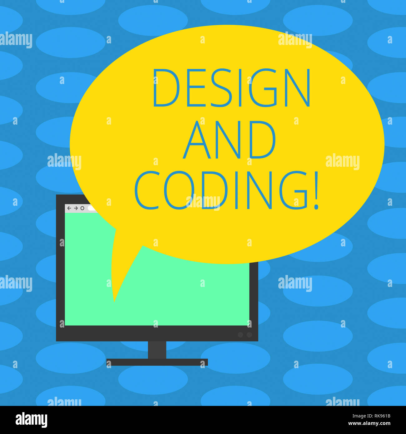 Word writing text Design And Coding. Business concept for tool that can ...
