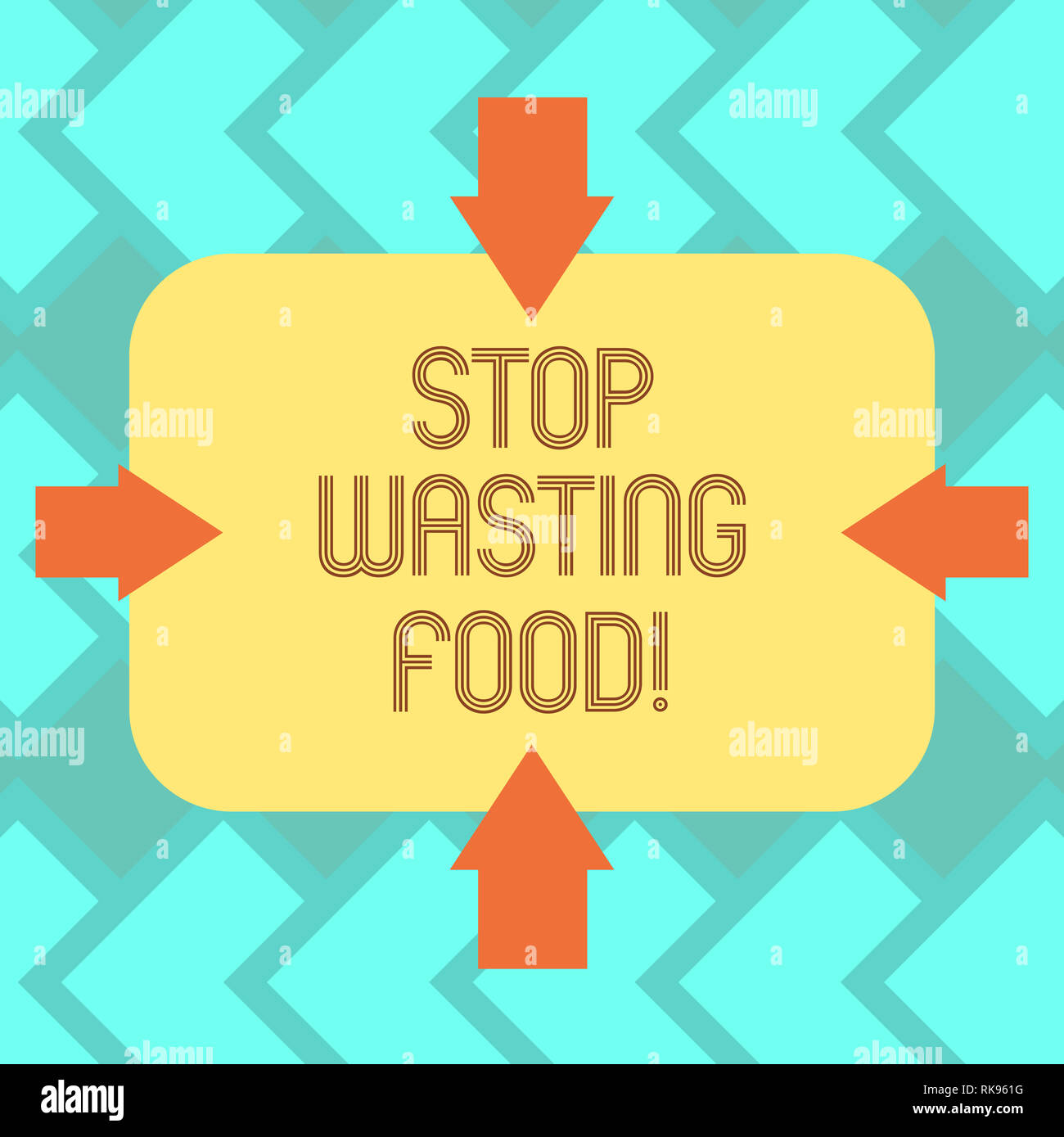 Text sign showing Stop Wasting Food. Conceptual photo organization ...