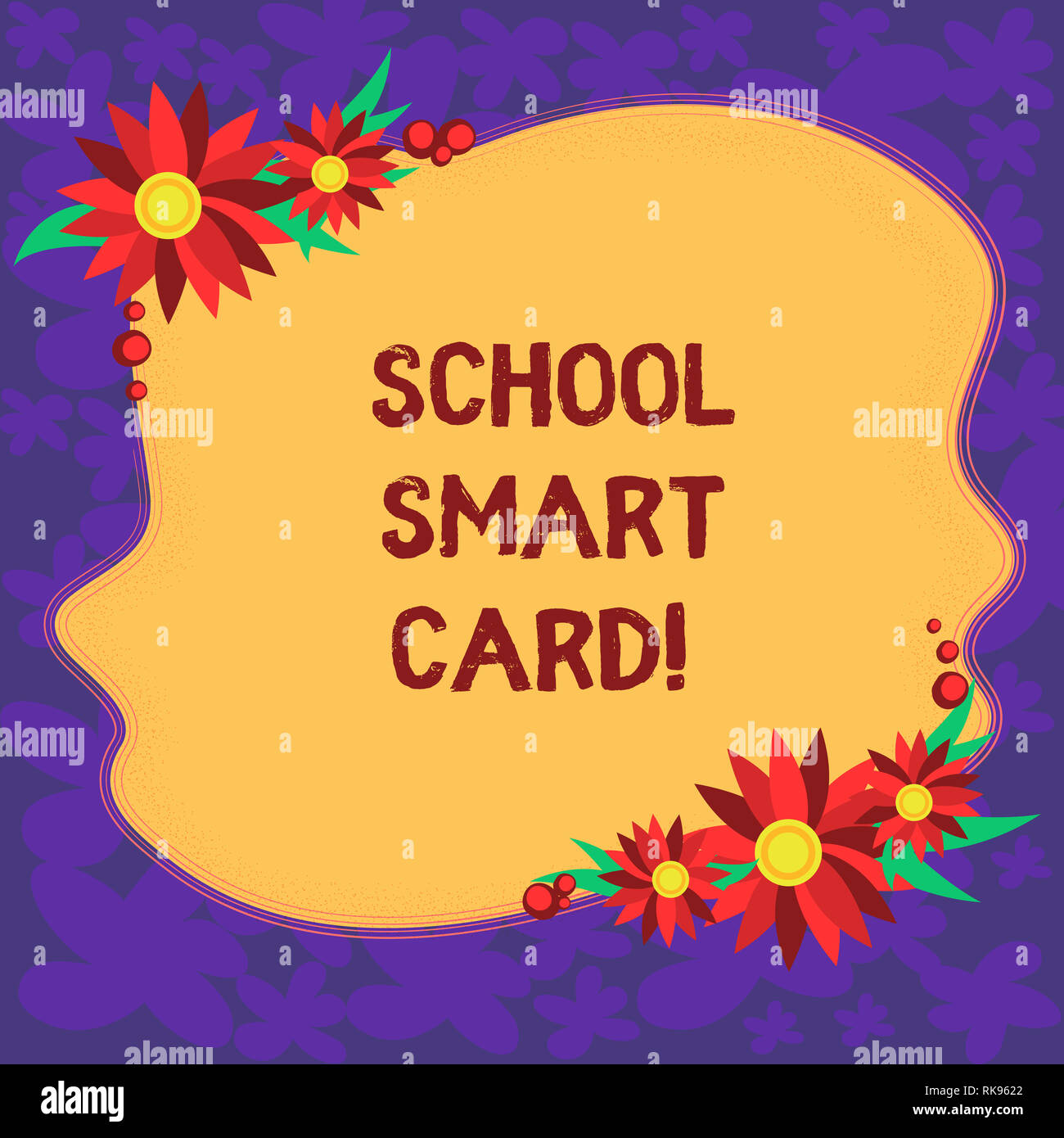 Handwriting text School Smart Card. Concept meaning integrated circuit ...