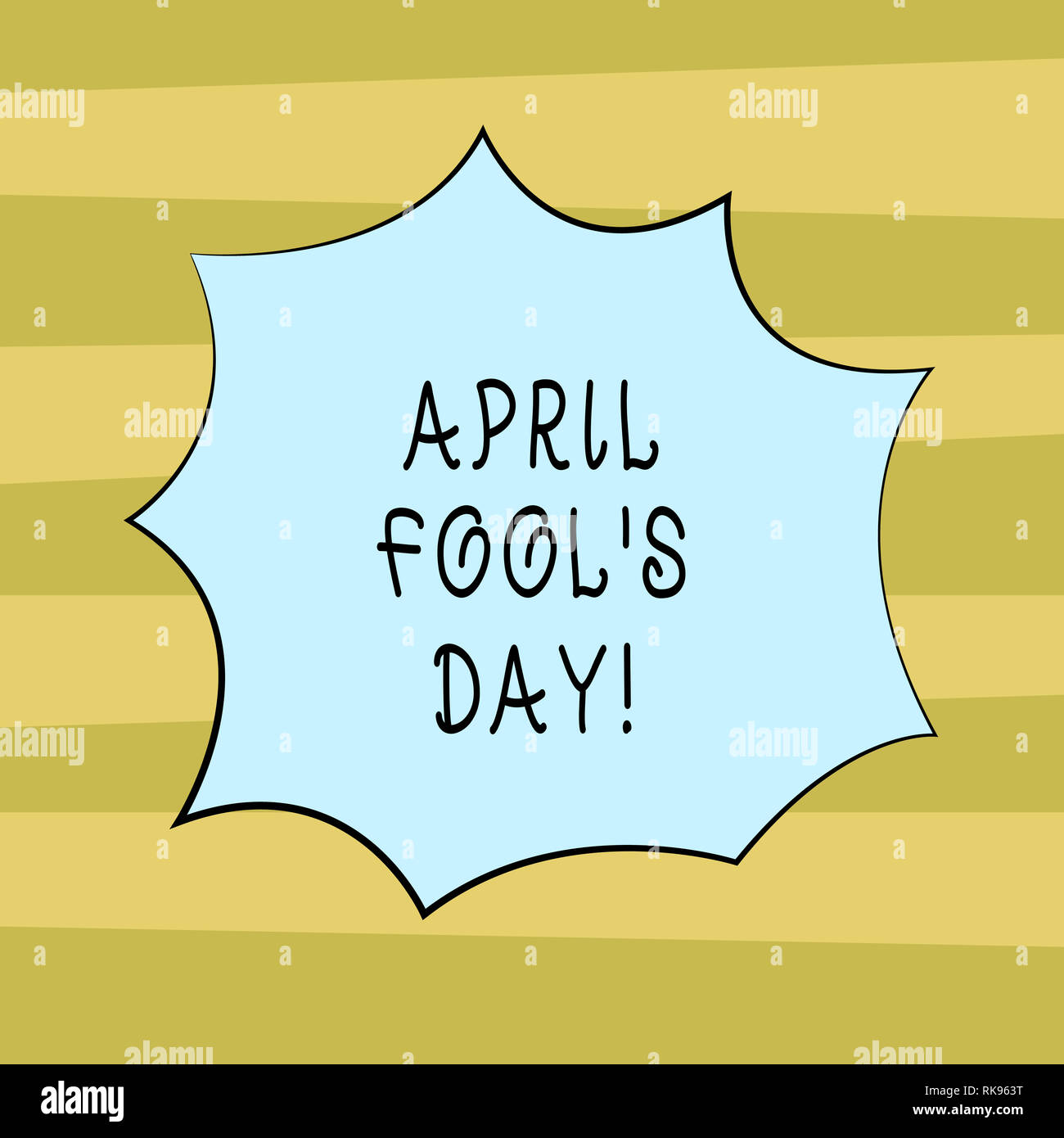 Text sign showing April Fool S Is Day. Conceptual photo fixed date that ...