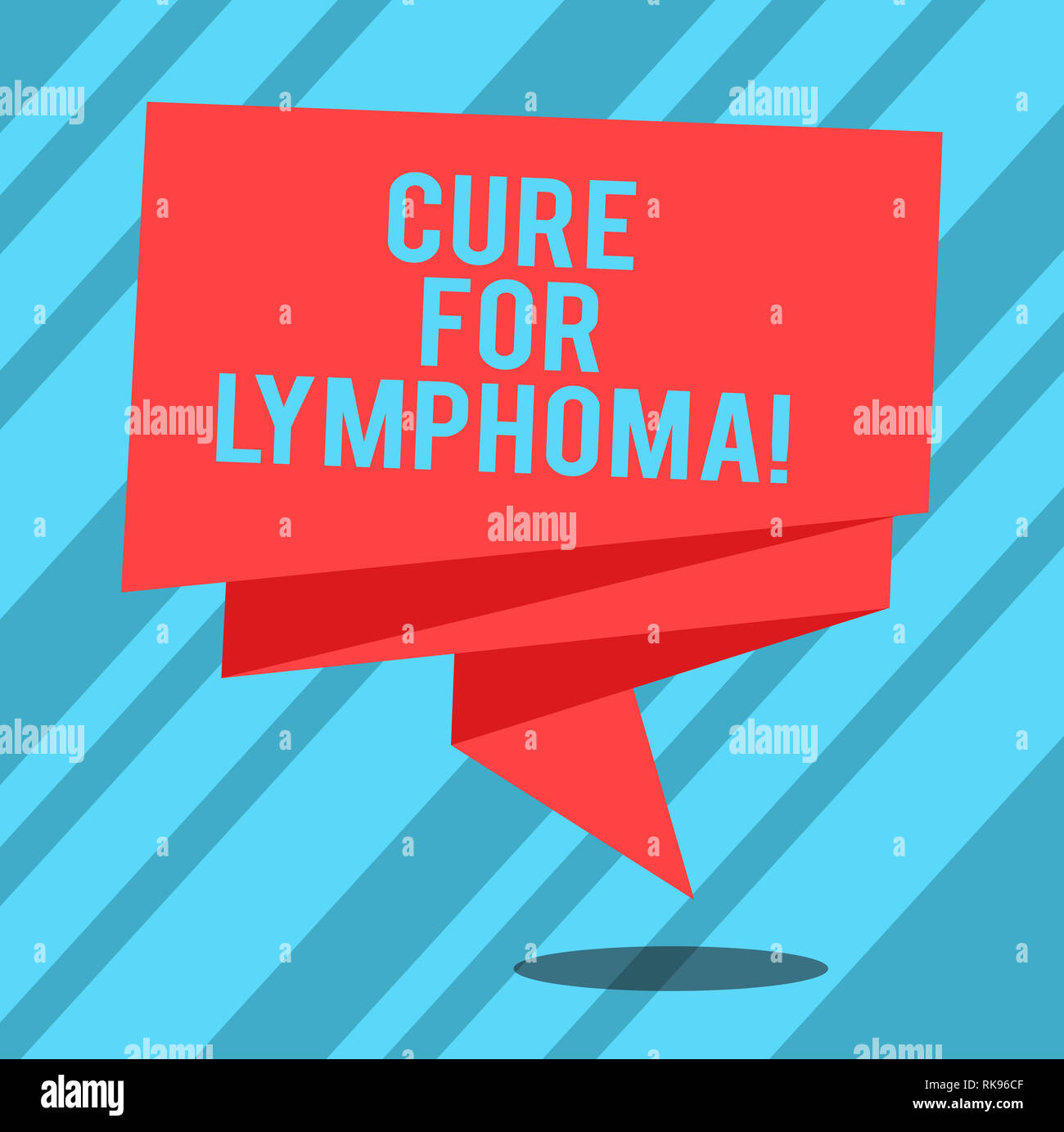 Text sign showing Cure For Lymphoma. Conceptual photo restore bone ...